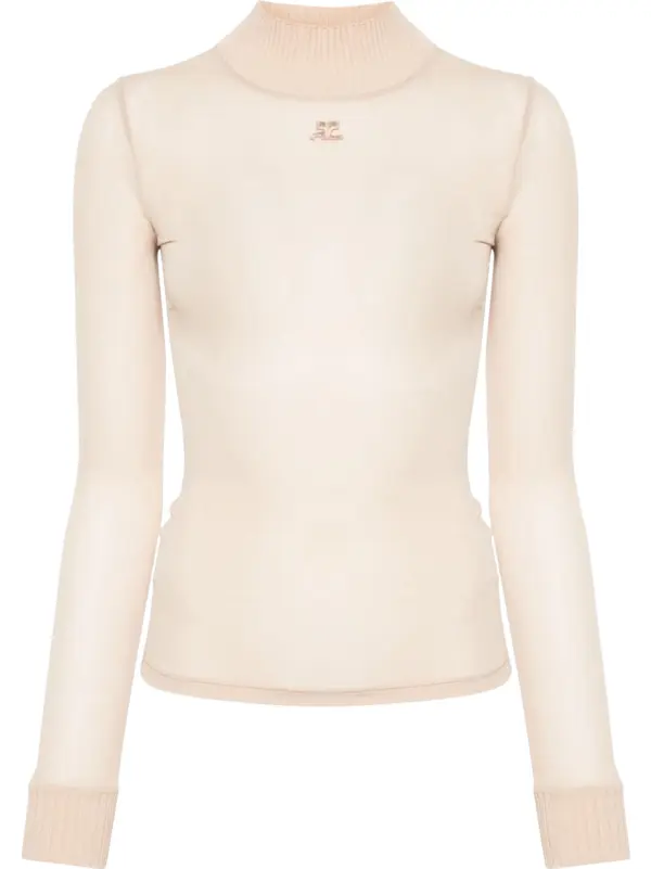 COURREGES Reedition Mesh Top - Neutrals