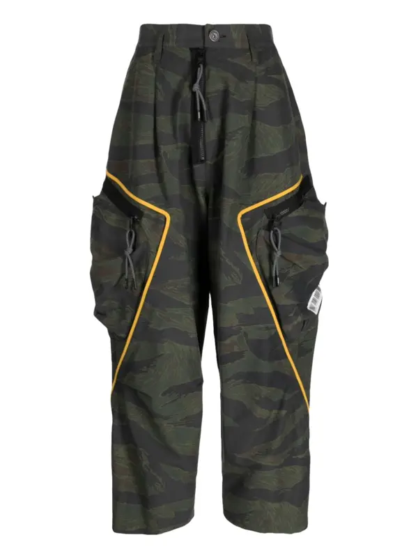 MOSTLY HEARD RARELY SEEN Graphic-print Cropped Trousers - Multicolour