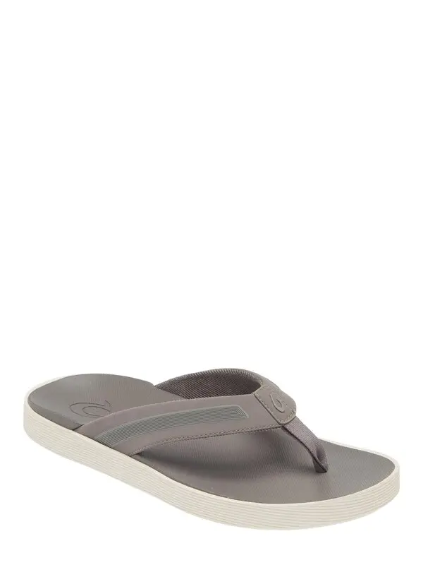 Olukai Leeward Flip-flop - Graphite/graphite