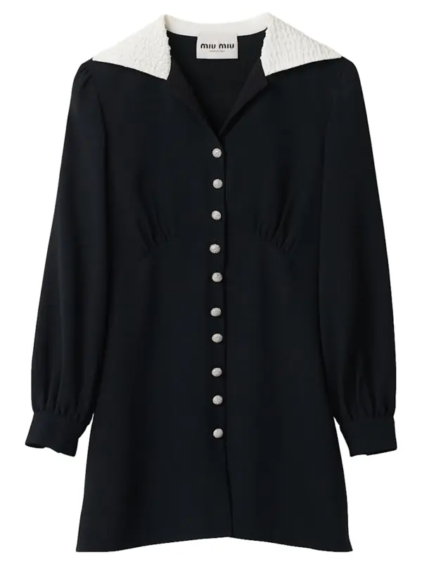 Miu Miu Sable Mini Dress - Nero