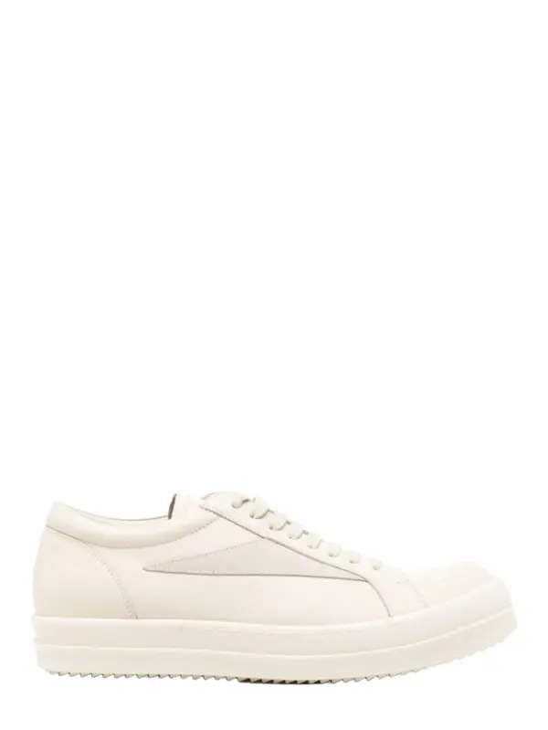 Rick Owens Lido Vintage Leather Sneakers - Neutrals