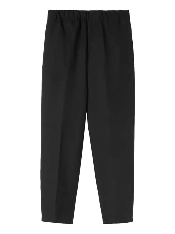 JIL SANDER Elasticated-waistband Trousers - Black