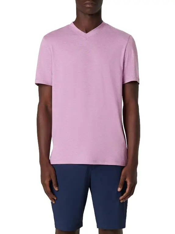 Bugatchi V-neck Performance T-shirt - Violet