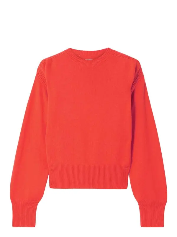 Sasuphi Cashmere Crewneck Sweater - Orange