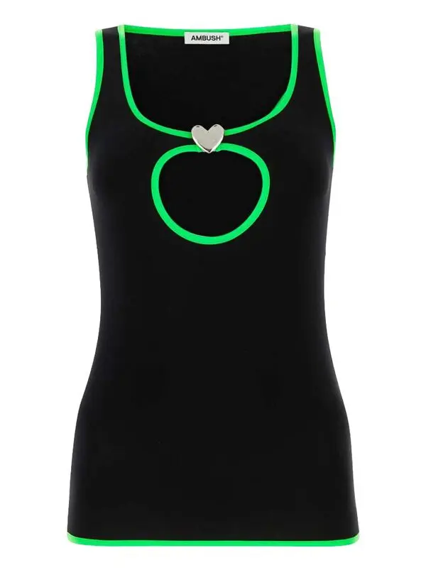 AMBUSH Stretch Viscose Top - Black