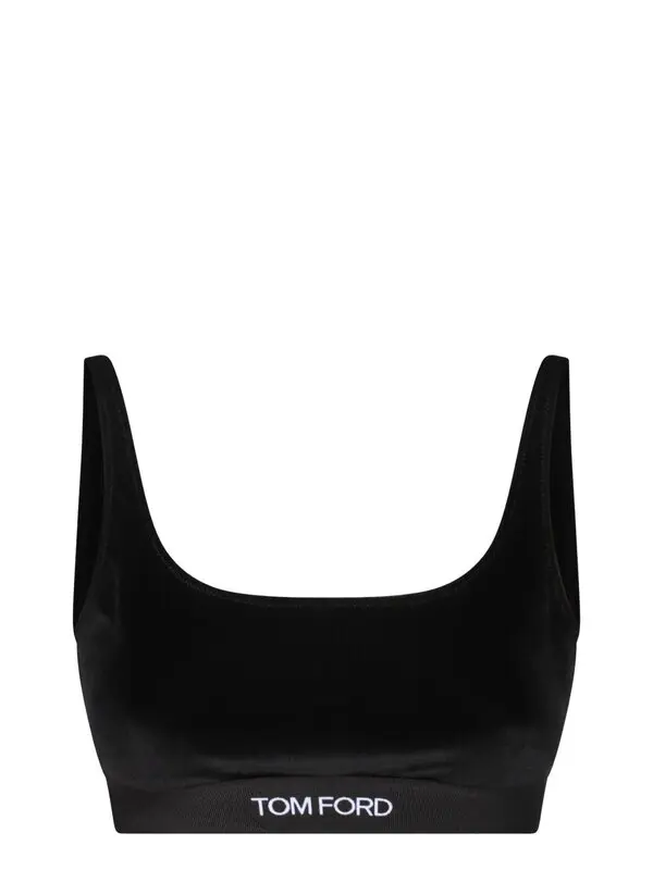 TOM FORD Viscose Blend Top - Black