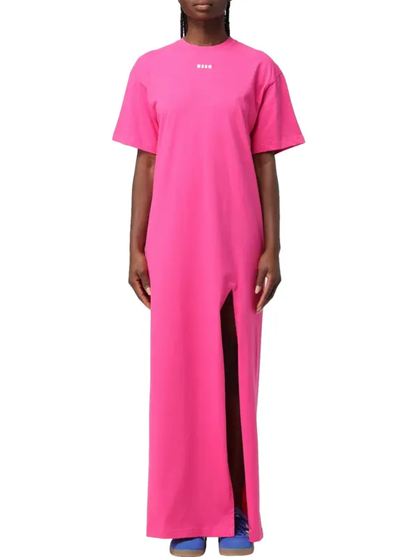 MSGM T-shirt Dress - Fuchsia