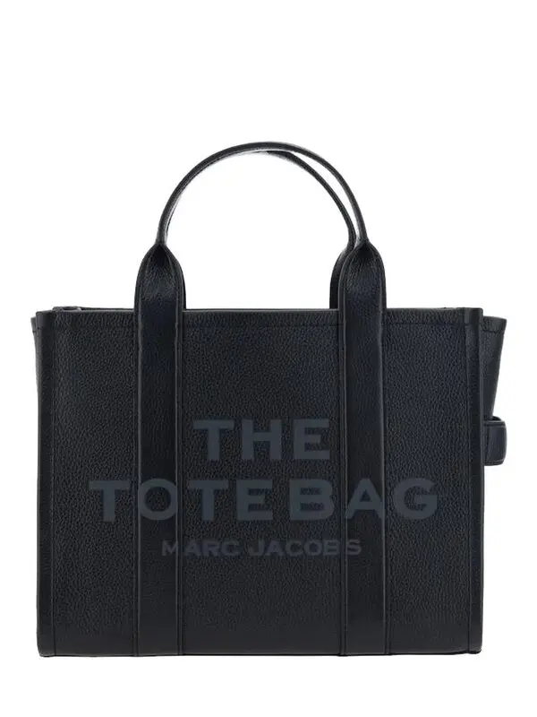 Marc Jacobs Medium Leather Tote Handbag - Black