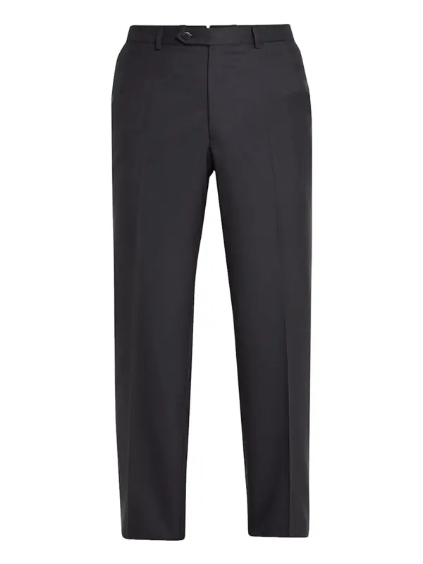 Brioni Super 160s Wool Dress Pants - Charcoal