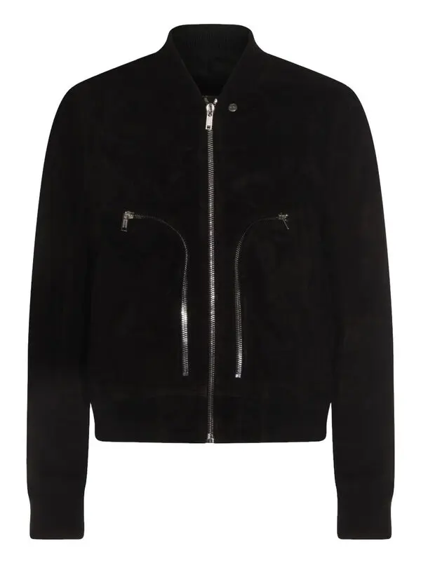 Rick Owens Leather Jacket - Black