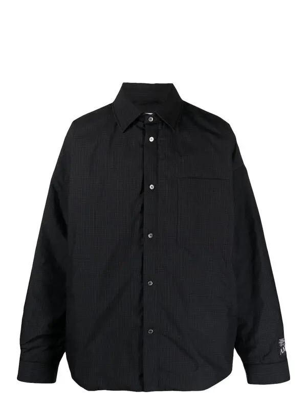 AMBUSH Gingham Check Shirt Jacket - Black