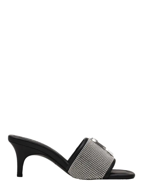 Marc Jacobs Rhinestone J Marc 65mm Sandals - Black