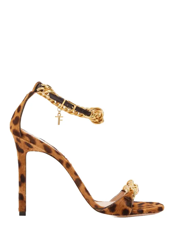 TOM FORD Zenith 105mm Calf-hair Sandals - Brown