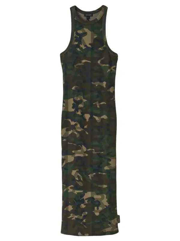 Marc Jacobs Camouflage-print Midi Dress - Green