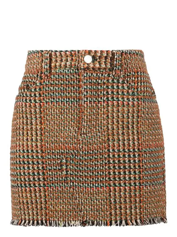 Stella McCartney Wool Mini Skirt - Beige
