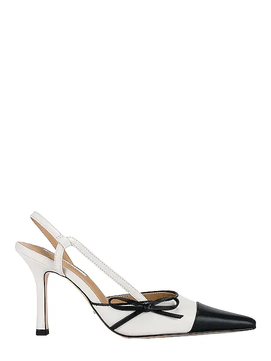 TONY BIANCO Harmony Slingbacks - Bone & Black