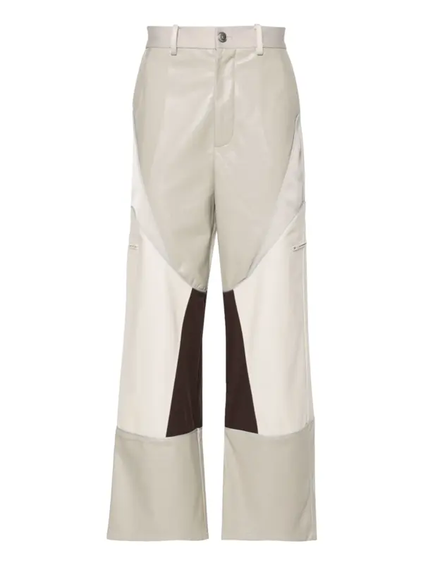 FENG CHEN WANG Panelled Cargo Pants - Grey