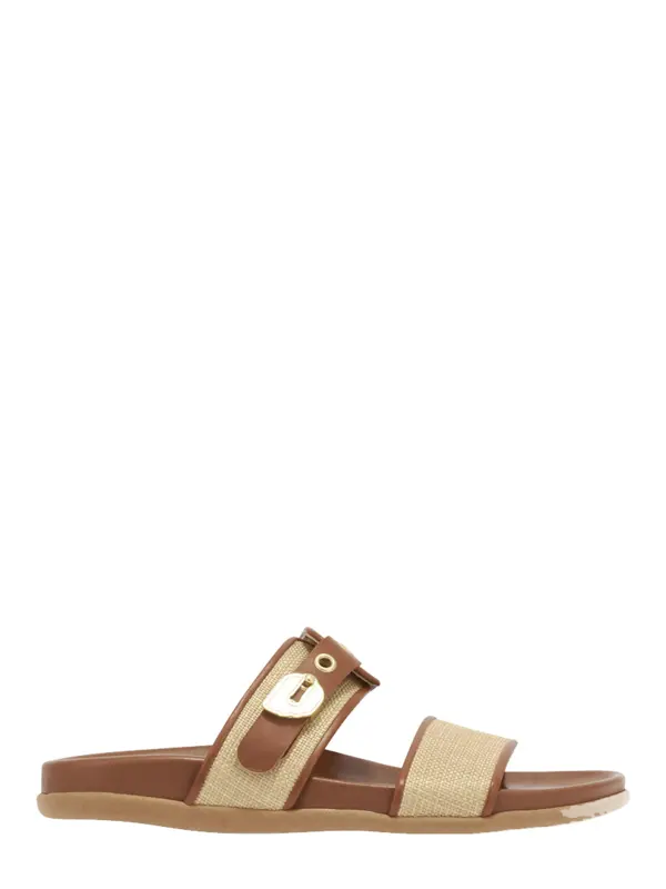 ANCIENT GREEK SANDALS Latria Slides - Lino/cotto