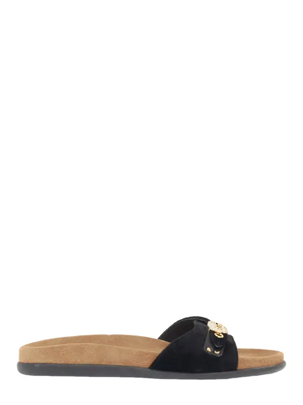 ANCIENT GREEK SANDALS Odi Comfort Slides - Black