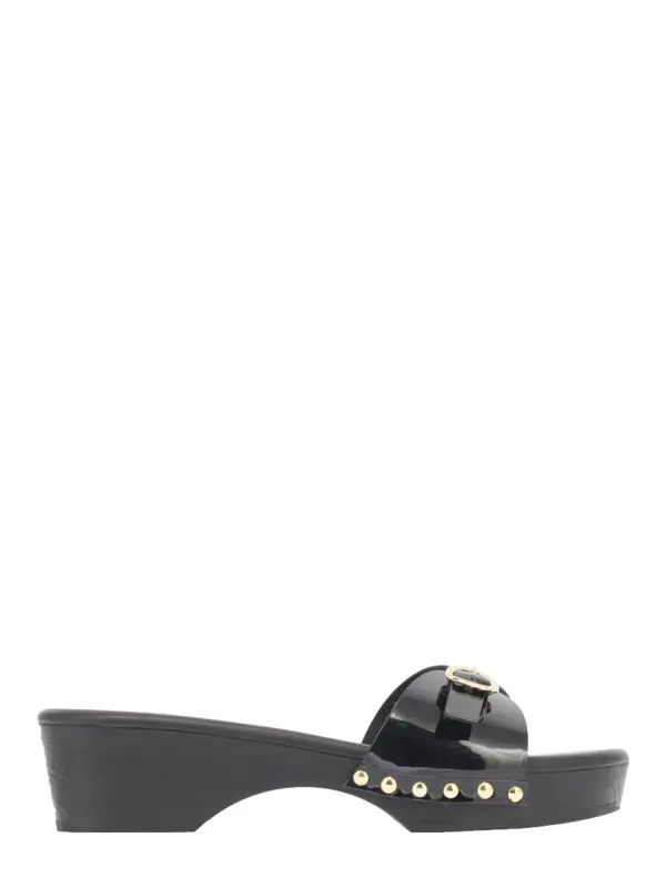 ANCIENT GREEK SANDALS Omonia Sabot - Black