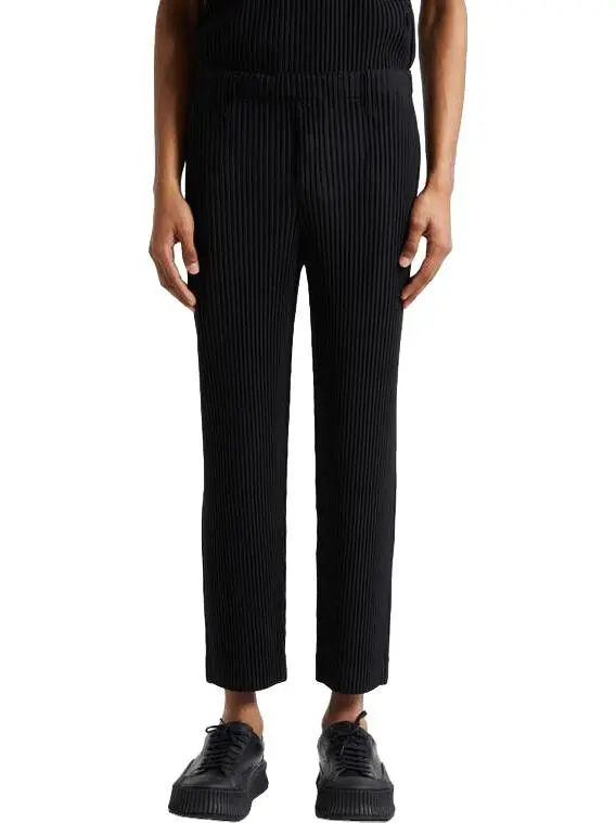 Issey Miyake Pleated Pull-on Pants - Black