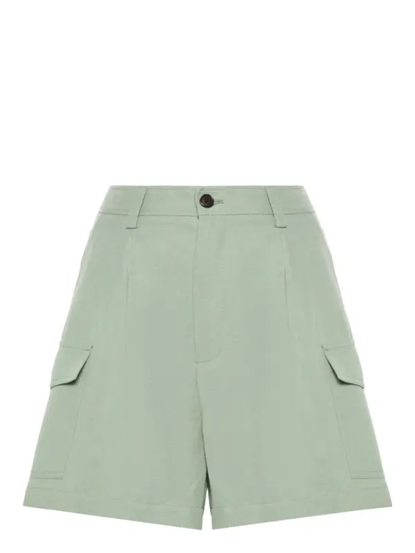 Woolrich Pleated Cargo Shorts - Green