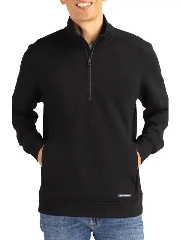 Cutter & Buck Roam Quarter Zip Pullover - Black