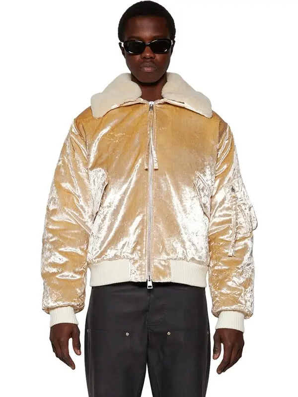 Ami Boxy Fit Jacket - Champagne
