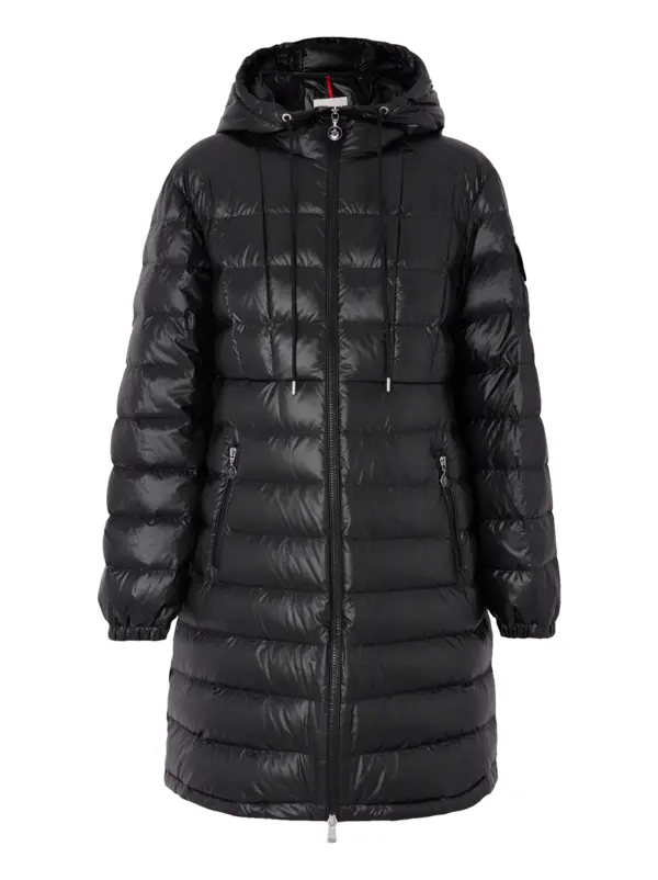 Moncler Amintore Quilted Shell Hooded Down Parka - Black