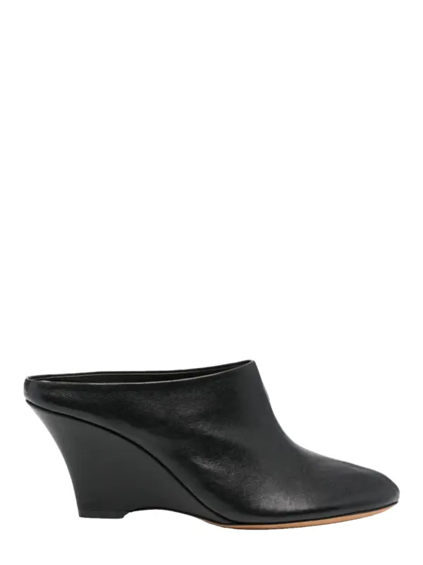 Khaite The Apollo 75mm Leather Sandals - Black
