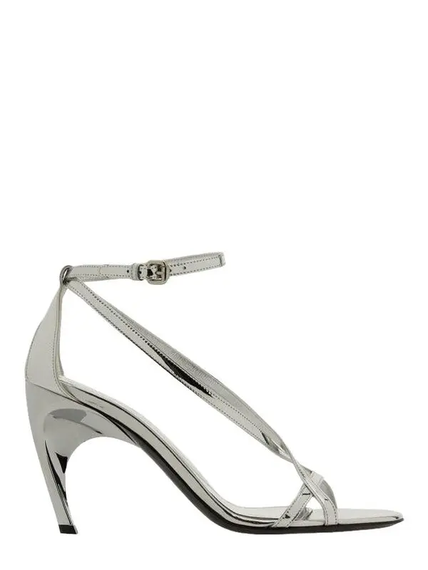Alexander McQueen Sandal Armadillo - Silver