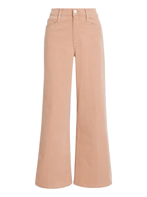 FRAME Le Slim Palazzo Cotton-blend Corduroy Pants - Blush