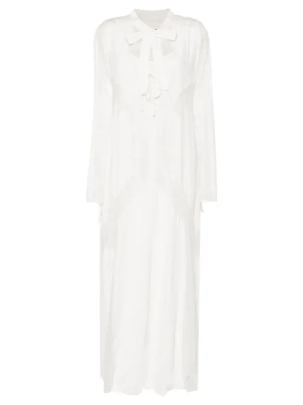 P.a.r.o.s.h Ram Maxi Dress - White
