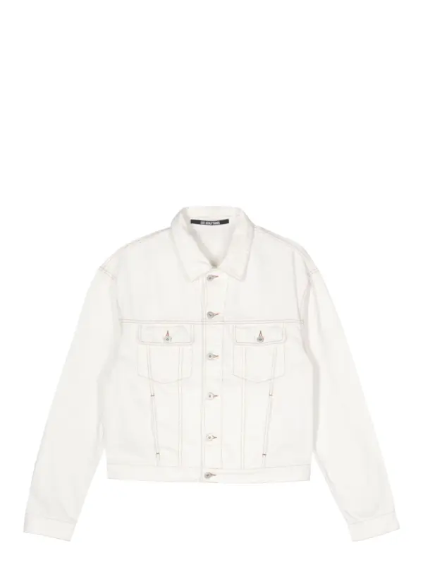 Jacquemus La Veste De-nîmes Denim Jacket - White
