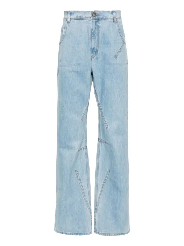 Andersson Bell Mid-rise Wide-leg Jeans - Blue