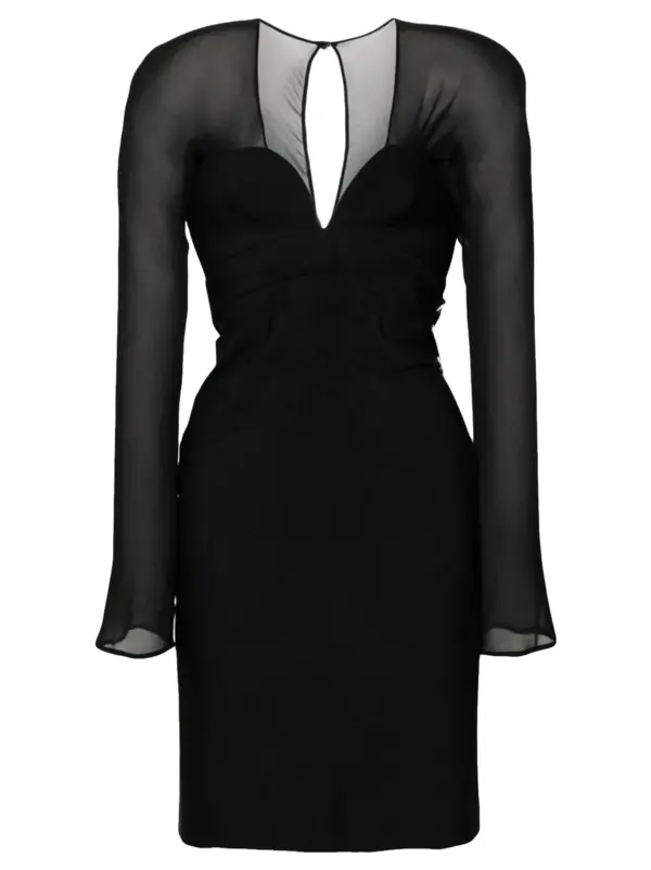 GENNY Crystal-embellished Dress - Black