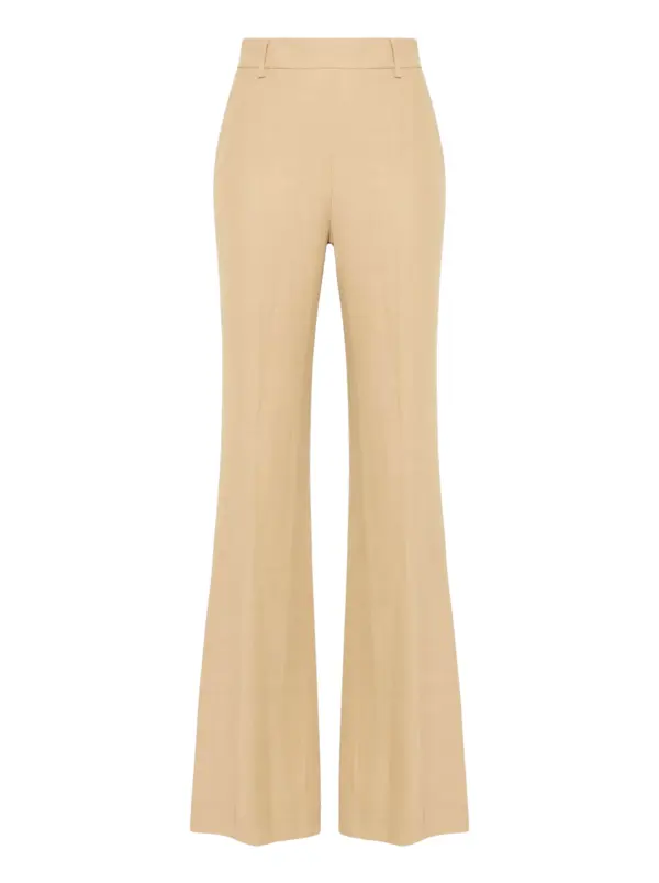 Ermanno Scervino Mid-waist Bootcut Trousers - Neutrals