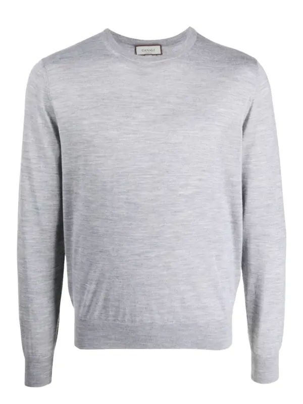 Canali Fine-knit Jumper - Grey