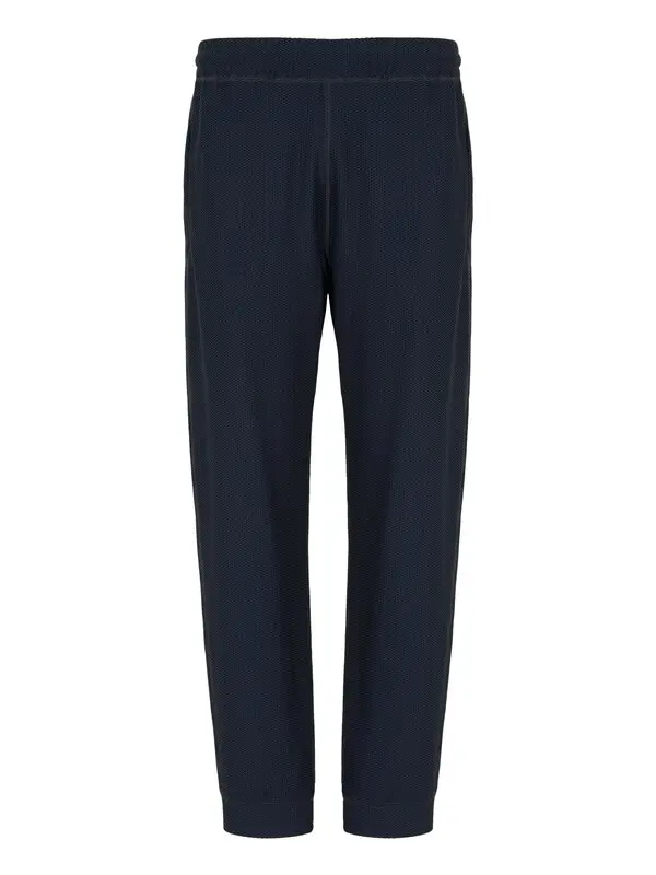 Giorgio Armani Stretch Jersey Trousers - Blue