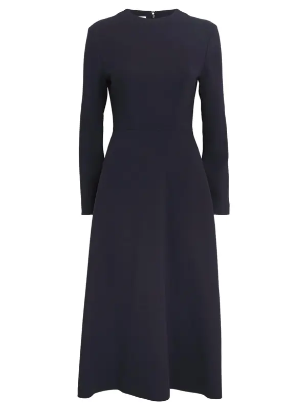 NOMADISSEM Longs Midi Fit & Flare Dress - Navy