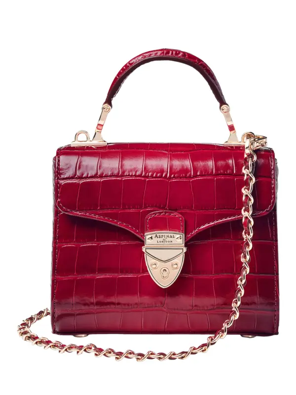 ASPINAL OF LONDON Mini Mayfair Bag - Red