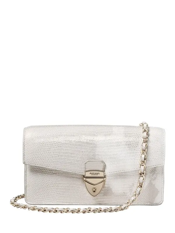 ASPINAL OF LONDON Mayfair Clutch Bag - White