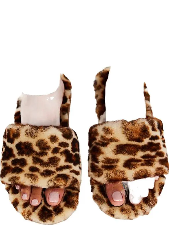 EMU AUSTRALIA Shearling Slippers - Leopard Print