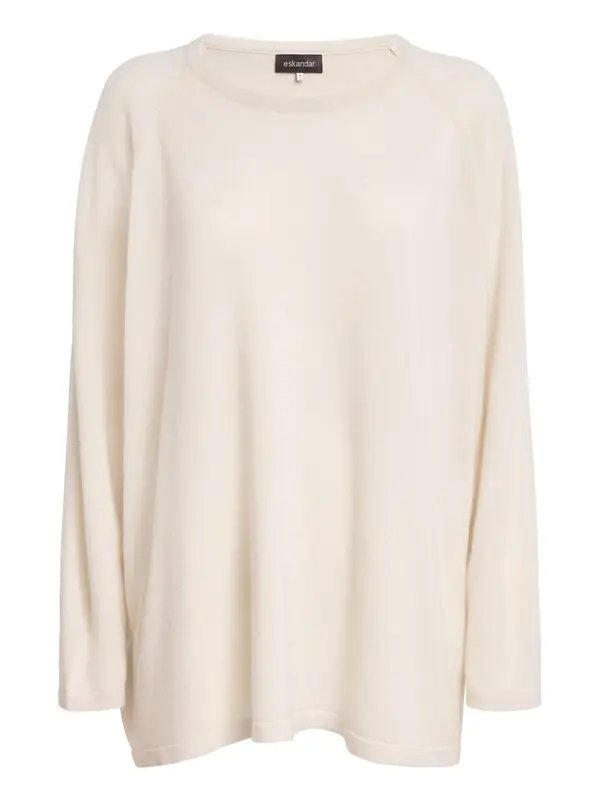 Eskandar Cashmere Raglan-sleeve Sweater - Yellow