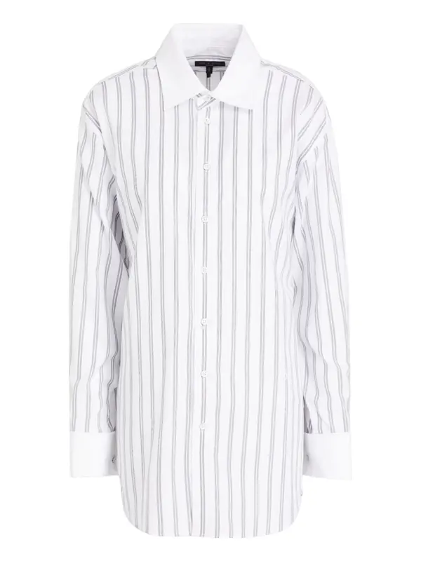Rag & Bone Diana Striped Cotton-poplin Shirt - White