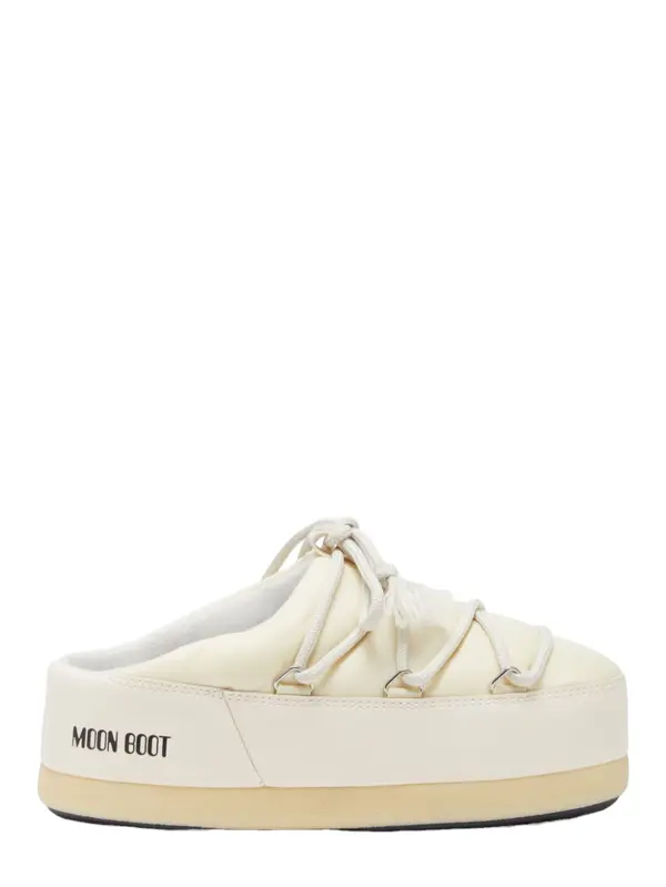 Moon Boot Icon Logo-print Slides - Neutrals