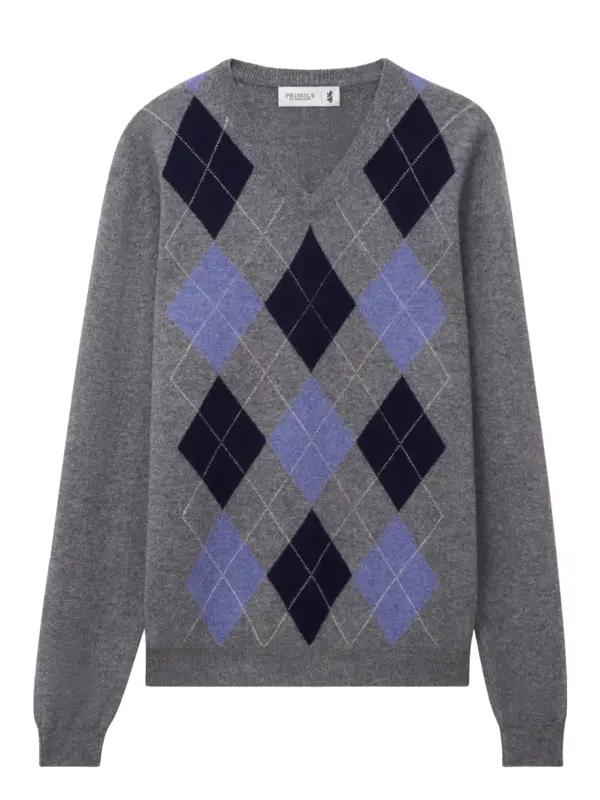 Pringle Of Scotland Argyle Cashmere Jumper - Grey