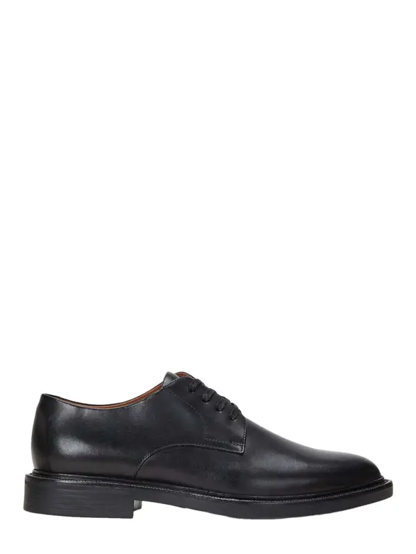 Ralph Lauren Asher Leather Derby Shoes - Black