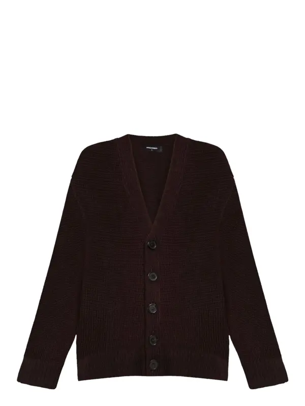 Dsquared2 Wool Cardigan - Brown