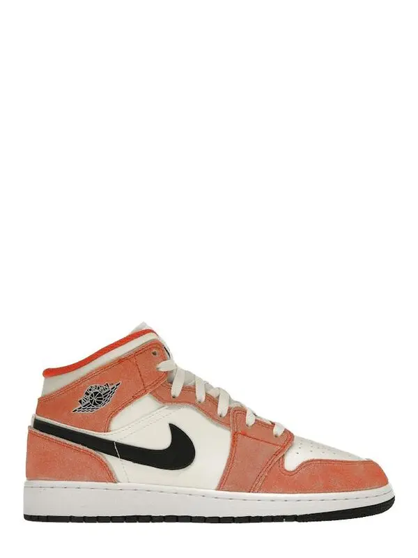 JORDAN 1 Mid Se Orange Suede - Team Orange/sail/white